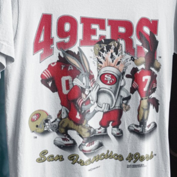 Shirts | Vintage San Francisco 49ers Looney Tunes Tasmania Devil Bug ...